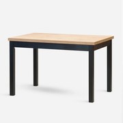 Stima Stůl W21 120x80 + 40 cm dub wotan černá