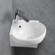 Rohové keramické závěsné umyvadlo KW198A na WC pro hosty