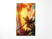 Rychleschnoucí XXL plážová osuška AURORIA barevná 150 x 210 cm, 100% mikrovlákno