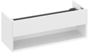 Ravak Lite - Umyvadlová skříňka 120x45x43 cm, 1 zásuvka, lesklá bílá X000001867