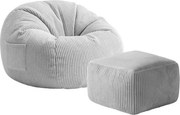 Sedací pytel s podnožkou COMFY 3.0 šedý
