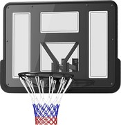SPORTNOW basketbalový koš s deskou pro venkovní a vnitřní použití, basketbalová deska s ocelovou obroučkou Ø45 cm a sítí, montáž na zeď, basketbalová…