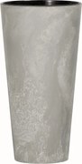 PRO Květináč s vkladem TUBUS SLIM BETON EFFECT šedý 25cm