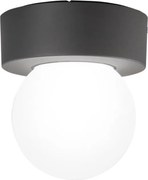 FAN I-SKITTLE-PL Venkovní stropní svítidlo SKITTLE antracit 1xE27 IP54 19,2x18 cm - FANEUROPE