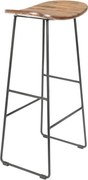 Barová stolička z teakového dřeva v přírodní barvě (výška sedáku 76 cm) Tangle – White Label