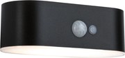 P 94571 Solární LED venkovní nástěnné svítidlo Adya pohybové čidlo IP44 3000K černá - PAULMANN