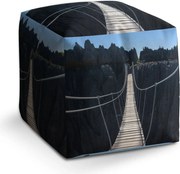 Sablio Taburet Cube Visutý most - 50x50x50 cm