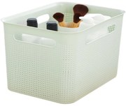 Rotho Úložný box s madly BRISEN 16l, 36x26,2x21cm, bílý