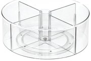 Kulatý transparentní úložný box iDesign The Home Edit, ⌀ 29 cm