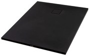 Cagliari Black 80x100x2,6 cm Obdélníková SMC sprchová vanička se sifonem