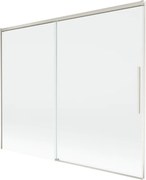 Mexen Rox, 2-křídlová posuvná vanová zástěna 190 x 150 cm, 8mm čiré sklo, ocelový profil, 8C9-190-001-97-00