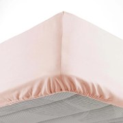 Růžové napínací prostěradlo z mikrovlákna 140x190 cm Oscar – douceur d'intérieur