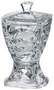 Crystalite Bohemia skleněná dóza Facet 24,5 cm