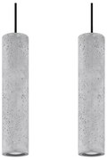 Betonové závěsné svítidlo Sollux Fadre, délka 34 cm