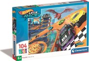 Clementoni - Puzzle 104 Hot Wheels