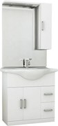 Baden Haus Koupelnový set Creta, 87,5 cm, dřevotříska, bílý