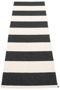 Černo-bílý vnitřní a venkovní běhoun 70x225 cm Bob Black Vanilla – Pappelina