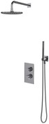 OMNIRES Contour - Sprchový set s termostatem pod omítku, s tělesem, průměr 25 cm, chrom SYSCT11CR
