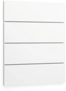 Nástěnný panel LAYERS, 1200 x 54 x 1486 mm, bílá