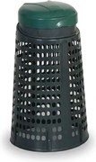 Plastový odpadkový koš na 120 L pytle, zelený tmavý
