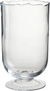 Transparentní skleněná váza s nepravidelným okrajem Simo - Ø 19*33 cm