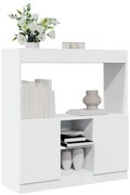 Skříň highboard bílá 92 x 33 x 100 cm kompozitní dřevo