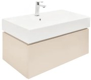 Koupelnová skříňka s umyvadlem SAT Feel 80x30x46 cm pískově béžová mat SATFEEL80BEU2B