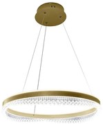 LED Lustr na lanku LED/52W/230V pr. 60 cm zlatá