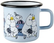 Smaltovaný hrnek Moomin Friends blue 370ml, Muurla Finsko