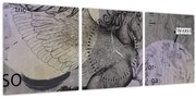 Obraz - Design (s hodinami) (90x30 cm)