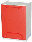 Plastový koš na tříděný odpad, 20 L, červená