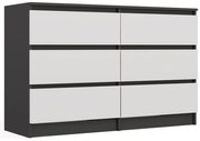 Komoda MALWA M6 120/30 antracit/bílá
