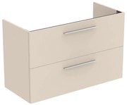 Ideal Standard i.Life A - Skříňka pod umyvadlo, 100x44x63 cm, 2 zásuvky, matná písková T5257NF