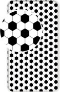 Bavlněné prostěradlo s motivem Fotbal - 90 x 200 + 25 cm