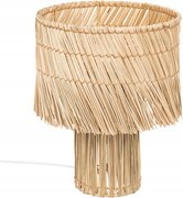 Stolní lampa boho z rákosu Yoni, 34 cm