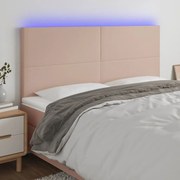 Čelo postele s LED cappuccino 160x5x118/128 cm umělá kůže