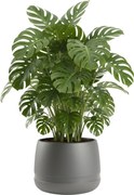 PLASTOVÝ KVĚTINÁČ LUNA VASE 48X38 CM ANTRACITOVÁ