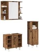 3dílná koupelnová sestava old wood kompozitní dřevo 3328567