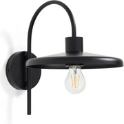 Černé nástěnné svítidlo ø 27 cm Nuvira – Kave Home