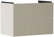 Hansgrohe Xevolos E - Umyvadlová skříňka 78x58x48 cm, 2 zásuvky, matná béžová/bronz 54179390