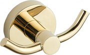 Mexen příslušenství, REMO držák na ručníky, 2-háček, zlatá, 70507352-50