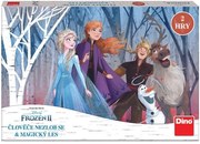Stolní hra dino frozen: člověče nezlob se a magický les dětská hra