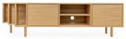 TV stolek v dekoru dubu v přírodní barvě 189x50x44 cm Shift – Woodman
