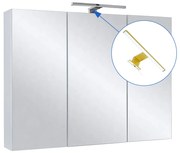 Comodo Zrcadlová skříňka Ticino 80 ZS LED-G s osvětlením Any LED 30 G, zlatá