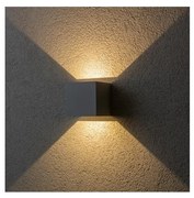 Brilagi - LED Venkovní nástěnné svítidlo CUBE LED/6W/230V šedá IP54