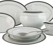 Ofelia Platin servis/jídelní sada pro 6 osob/ 24 kusů|Bogucice