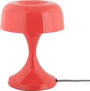 Červená kovová stolní lampa (výška 20 cm) Moda Retro – Leitmotiv