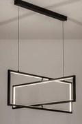 Závěsné LED svítidlo nad stůl Dual Frame Line Black