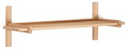 Modulární policový systém z dubového dřeva v přírodní barvě 90x28 cm Sitra – Kave Home
