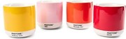 Sada pantone latte termo hrnek set 4 ks - yellow, red, orange, light pink